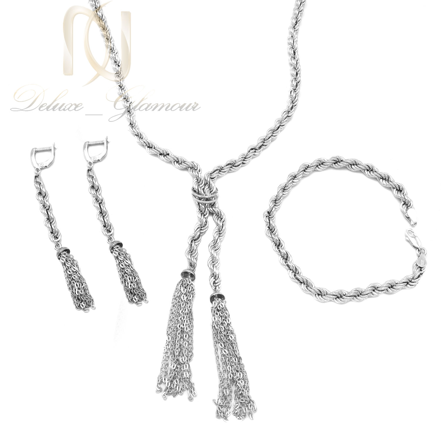 خرید سرویس نقره خاص زنانه روکش رودیوم NS-N812